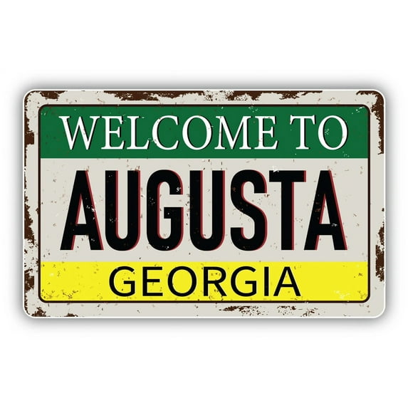 DOPASTICKER Augusta City Georgia State Usa Retro Sticker Waterproof ...