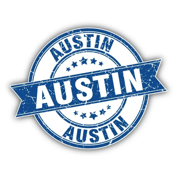 DOPASTICKER Austin Rubber Travel Sticker Decal Phone Decal Water Bottle ...