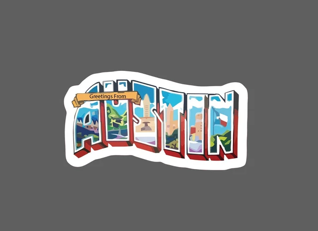 DOPASTICKER Austin Sticker Texas Travel City Art Music Life Weird ...