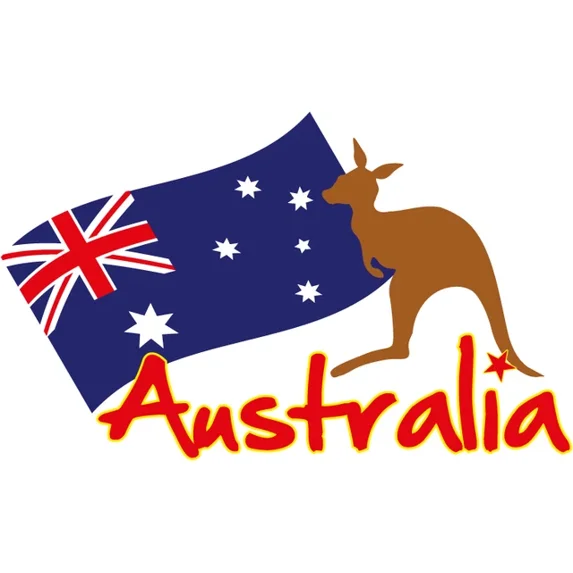 DOPASTICKER Australia Kangaroo Sticker Decal Phone Decal Water Bottle ...