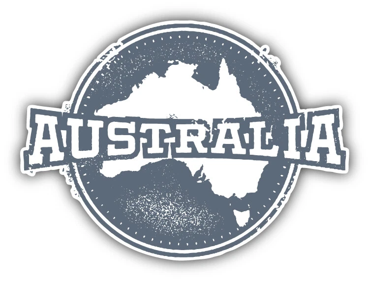 DOPASTICKER Australia Map Travel Label Car Bumper Sticker Gift You ...