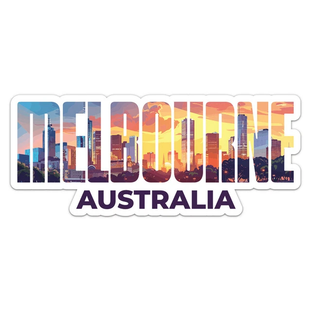 DOPASTICKER Australia Melbourne City Sticker Decal Phone Decal Water ...