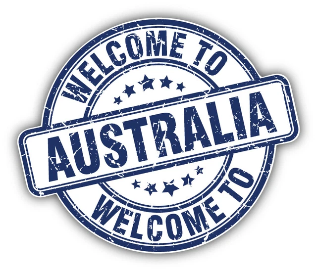 DOPASTICKER Australia Welcome Travel Sticker Decal Phone Decal Water ...