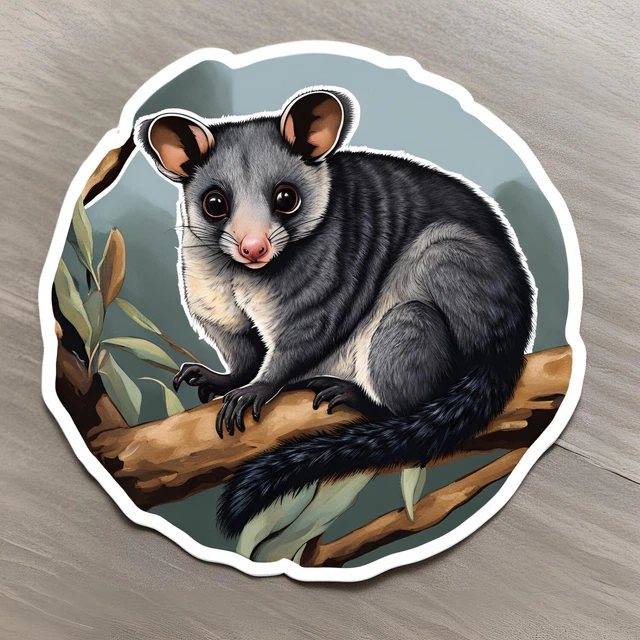 DOPASTICKER Australian Brush Tail Possum Sticker Phone Decal Water ...