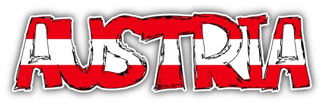 DOPASTICKER Austria Flag Sticker Decal Phone Decal Water Bottle ...