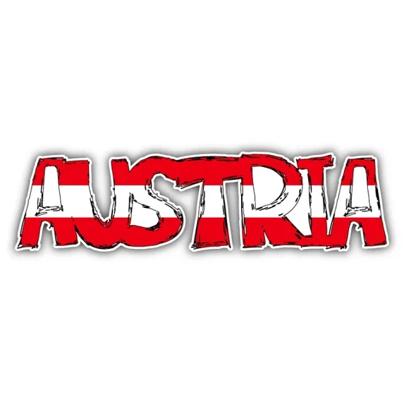 DOPASTICKER Austria Flag Sticker Decal Phone Decal Water Bottle ...