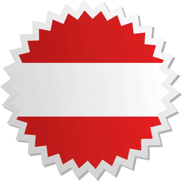 DOPASTICKER Austria Star Sticker Decal Phone Decal Water Bottle ...