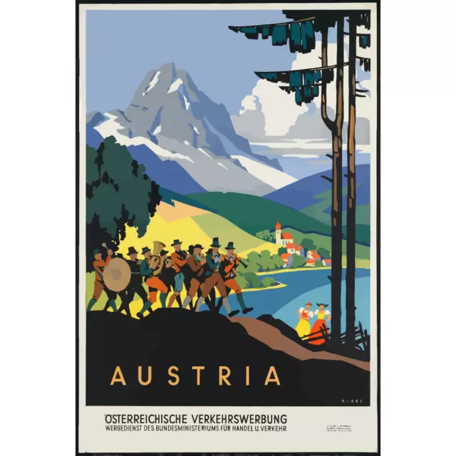 DOPASTICKER Austria Sticker Travel World Tourist Visit Retro Vintage ...