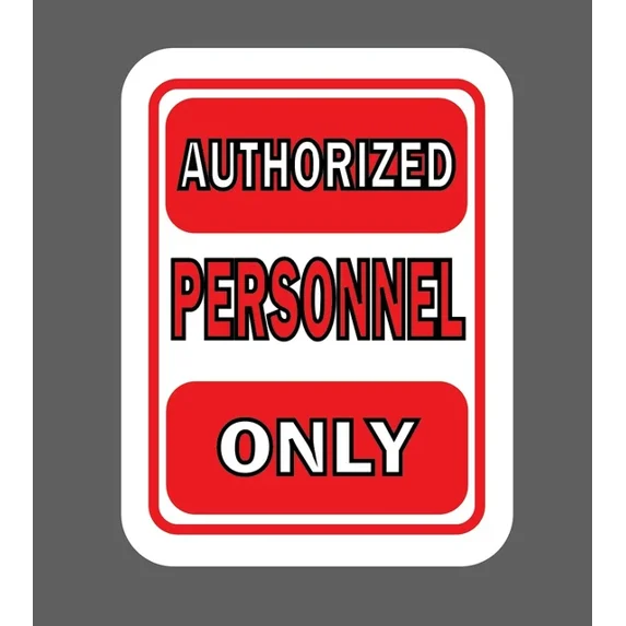 DOPASTICKER Authorized Personnel Only Sticker Phone Sticker, Latop ...