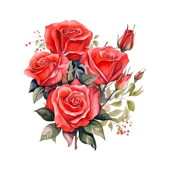 DOPASTICKER Autoaufkleber Rote Rose Aufkleber Wetterfester Sticker ...