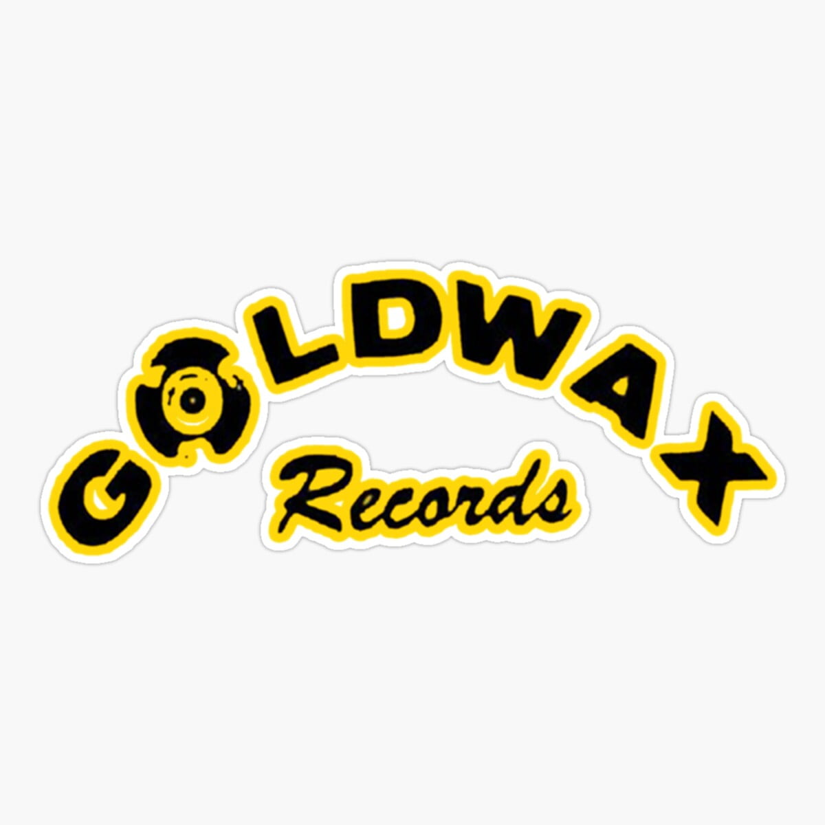 DOPASTICKER Autocollant Et Chemise En Vinyle Goldwax Records Sticker ...