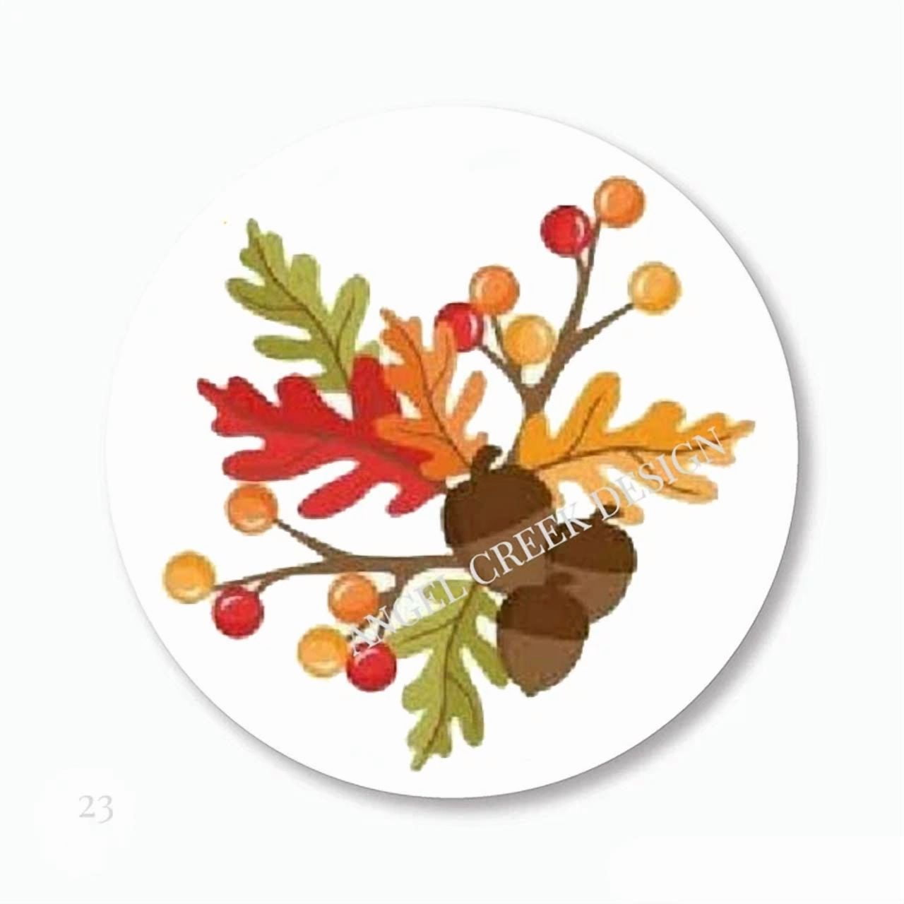 DOPASTICKER Autumn Leaves Acorn Fall Foliage Scrapbook Stickers Phone ...