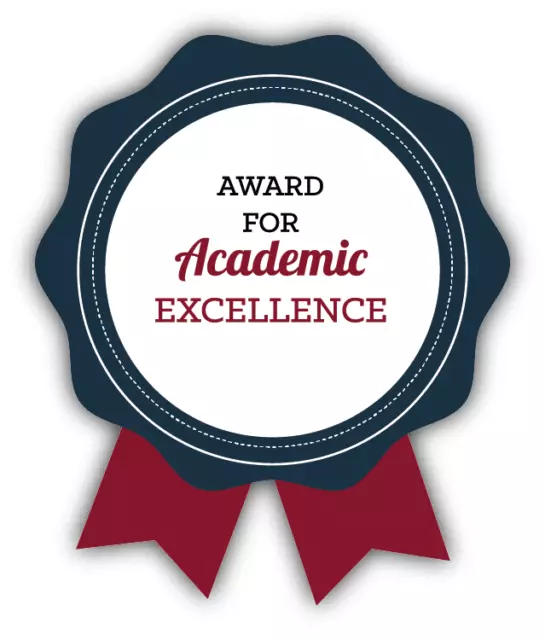 DOPASTICKER Award For Academic Excellence Badge Sticker Decal Phone ...