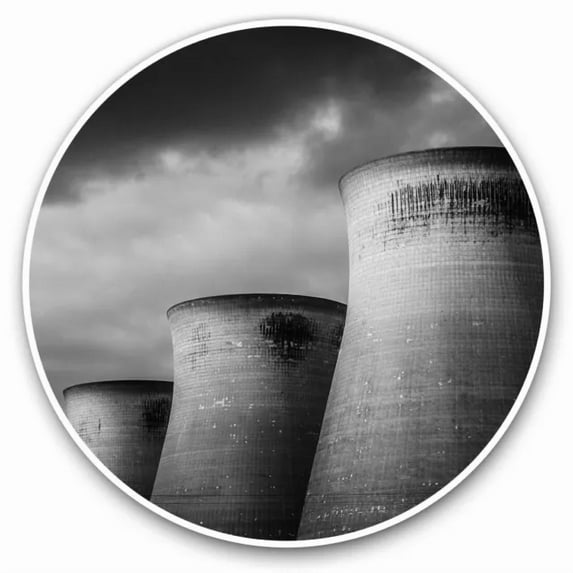 DOPASTICKER Awesome Cooling Towers Power Station Cool Gift Decorative ...