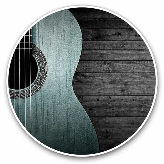 DOPASTICKER Awesome Grey Wooden Planks Cool Gift Decorative Laptop ...