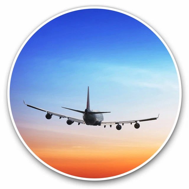 DOPASTICKER Awesome Jumbo Jet Plane Pilot Cool Gift Decorative Laptop ...