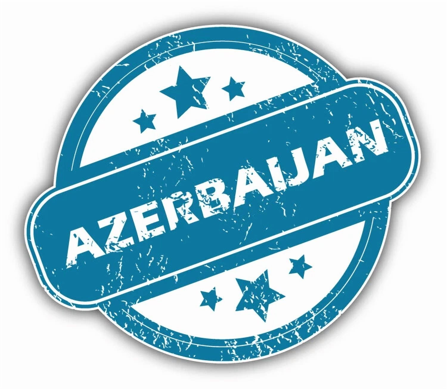 DOPASTICKER Azerbaijan Rubber Car Bumper Sticker Decal Gift You ...