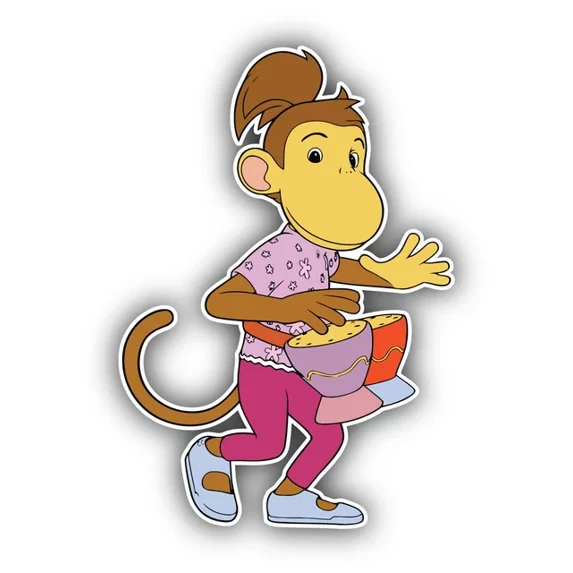 DOPASTICKER Babar Cartoon Chiku Sticker Decal Phone Decal Water Bottle ...