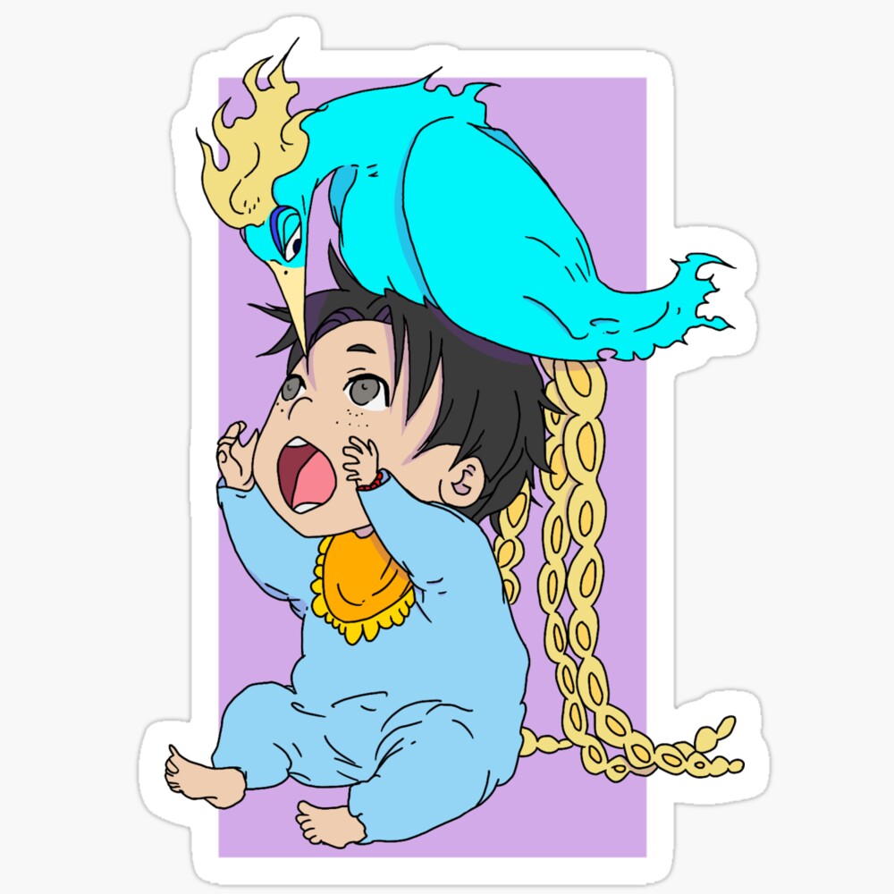 DOPASTICKER Baby Ace And Phoenix Marco Sticker Phone Decal Water Bottle ...