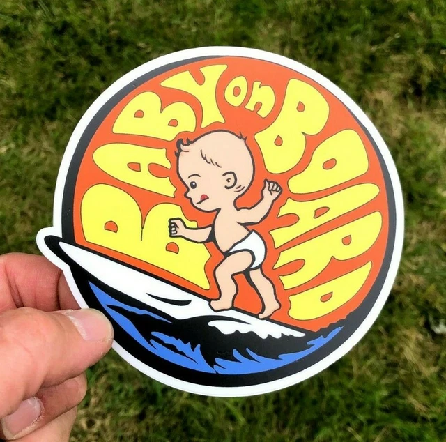 DOPASTICKER Baby On Board Sticker Car Decal Sign Surfing Child Surf ...