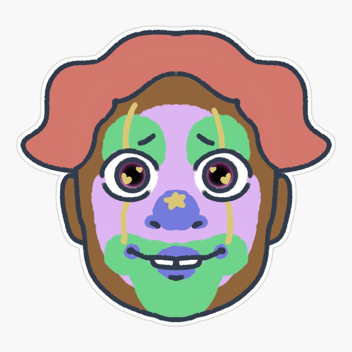 DOPASTICKER Baby Circus Clown Sticker, Phone Sticker Car Stickers ...