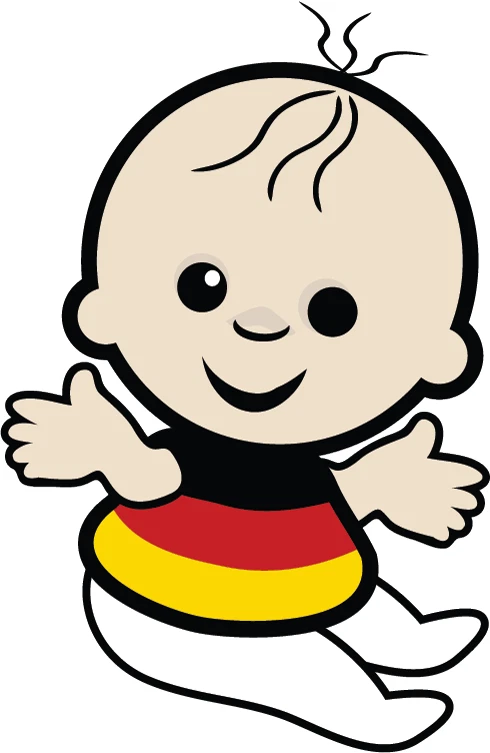 DOPASTICKER Baby Germany Republic Flag Car Bumper Sticker Decal Gift ...