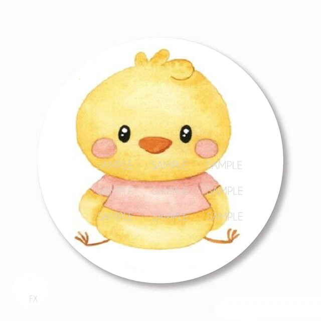 DOPASTICKER Baby Girl Chick Scrapbook Stickers Baby Shower Favor Phone ...