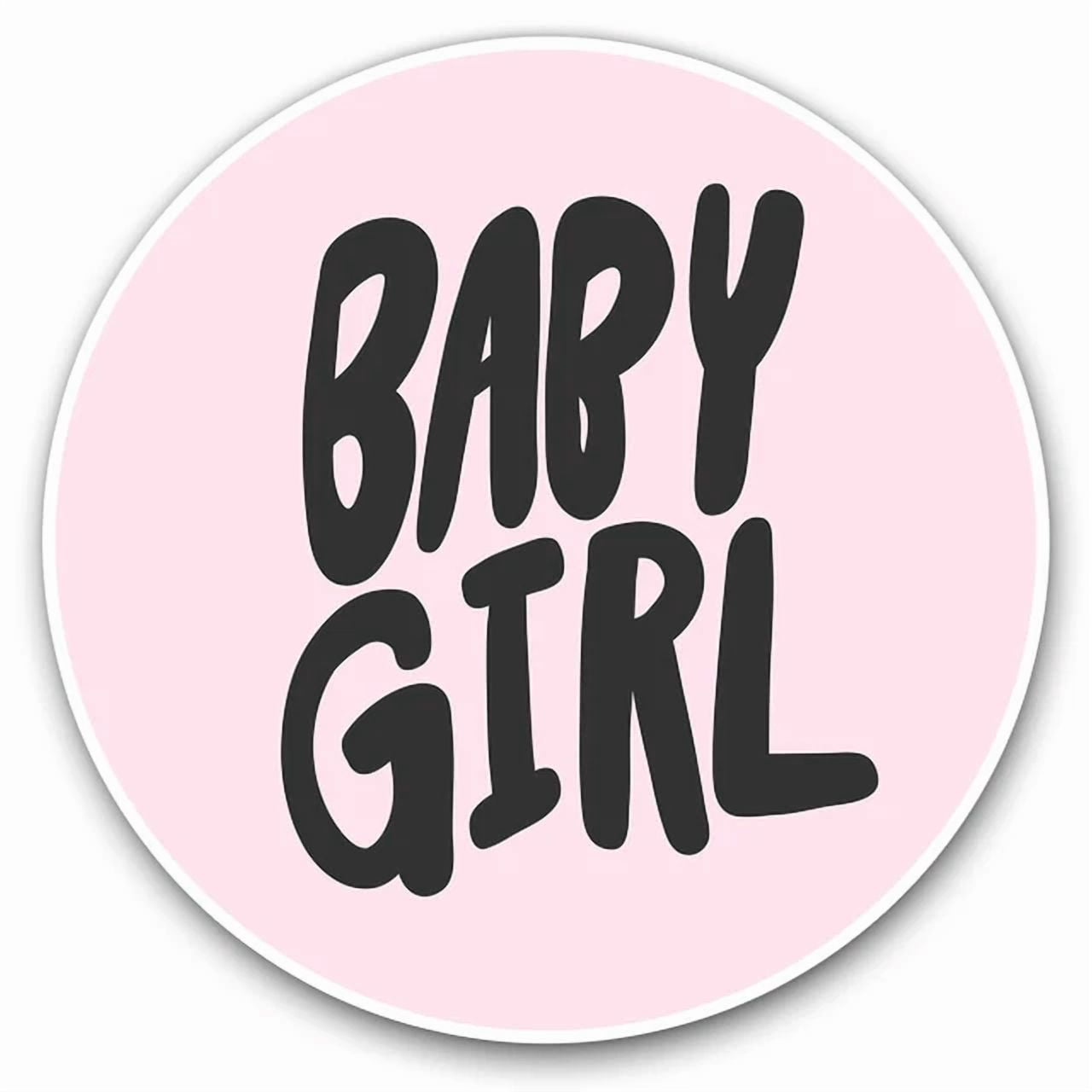 DOPASTICKER Baby Girl Pink Sign Cute Girls Cool Gift Decorative Laptop ...
