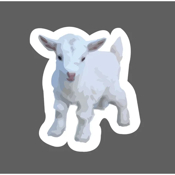 DOPASTICKER Baby Goat Sticker Adorable Sticker Phone Sticker, Latop ...