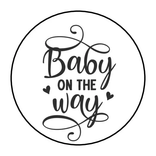 DOPASTICKER Baby On The Way Stickers Pregnancy Announcement Phone Decal ...