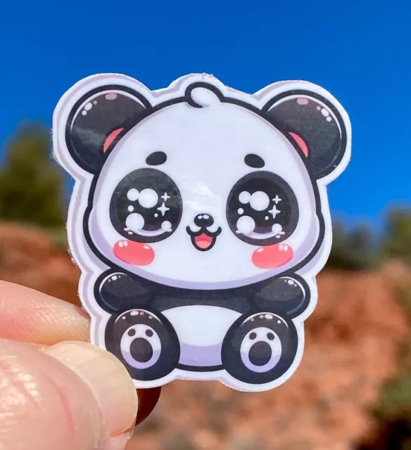 DOPASTICKER Baby Panda Sticker, Decal, Animal, Gift, Mama, Dad, Black ...