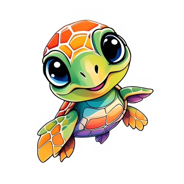 DOPASTICKER Baby Sea Turtle Sticker Street Art Urban Edgy Hip Hop ...