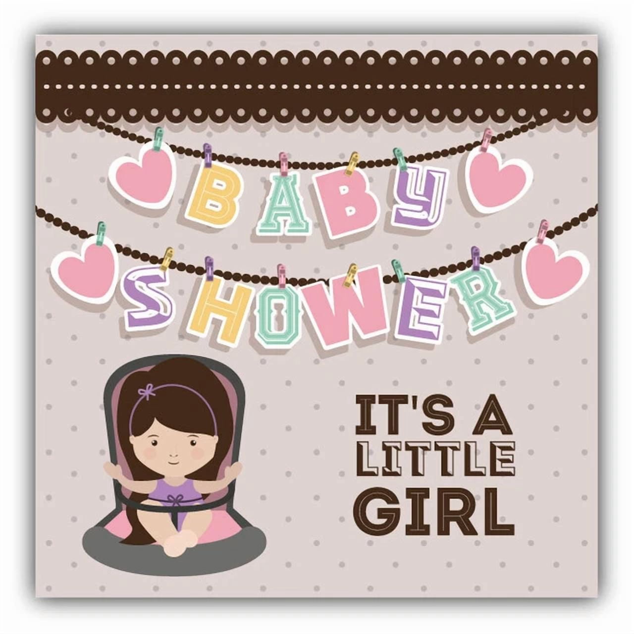 DOPASTICKER Baby Shower Girl Car Sticker Phone Water Bottle Stickers ...