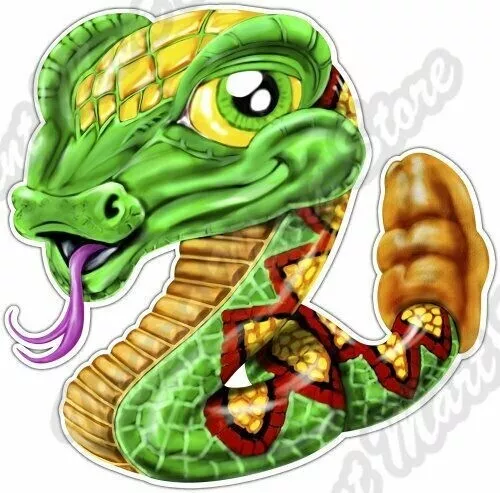 DOPASTICKER Baby Snake Rattlesnake Reptile Car Window Sticker Decal ...