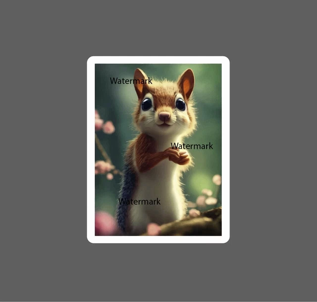 DOPASTICKER Baby Squirrel Sticker Cute Forest Scene Sticker Phone ...