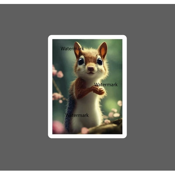 DOPASTICKER Baby Squirrel Sticker Cute Forest Scene Sticker Phone ...