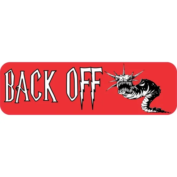 DOPASTICKER Back Off Dragon Sticker Phone Sticker, Latop Sticker, Lover ...
