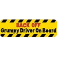 DOPASTICKER Back Off Grumpy Driver On Board Sticker Phone Sticker ...