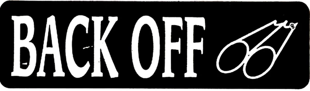 DOPASTICKER Back Off Sticker Phone Decal Water Bottle Stickers, Cars ...