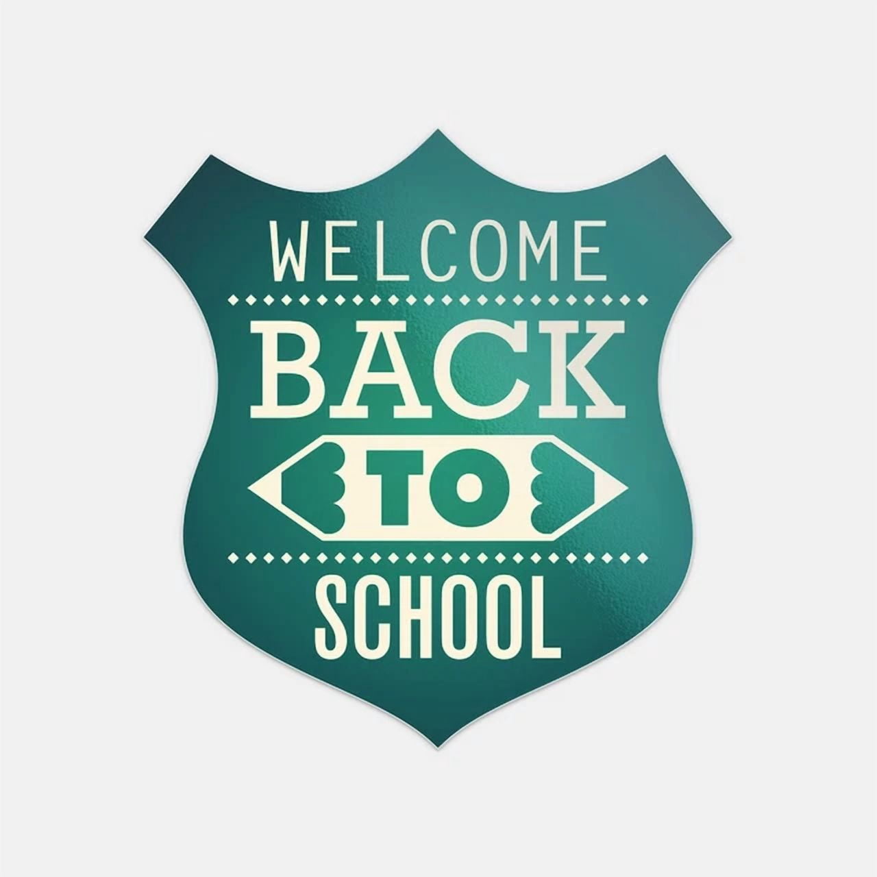 DOPASTICKER Back To School Welcome Education Pencil Rubber Sticker ...