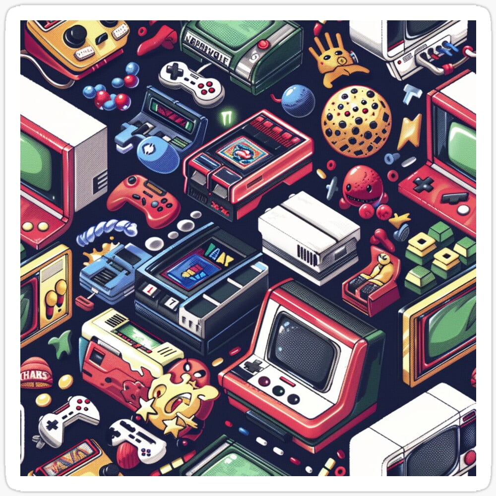 DOPASTICKER Back To The Arcade Sticker Phone Decal Water Bottle ...