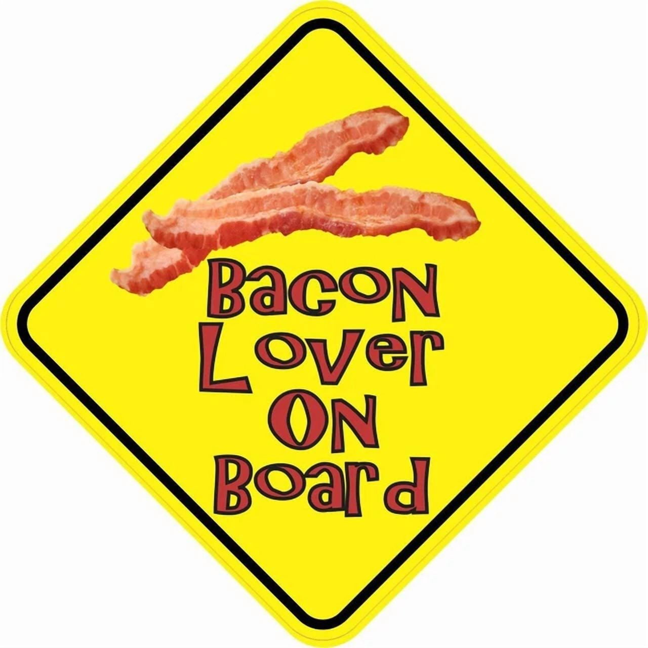 DOPASTICKER Bacon Lover On Board Sticker Phone Sticker, Latop Sticker ...