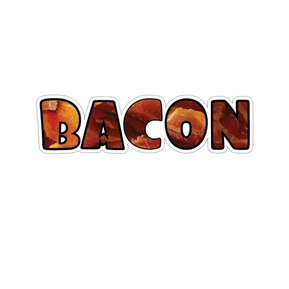 DOPASTICKER Bacon Vegetarian Pig Pork Car Window Sticker Decal Phone ...