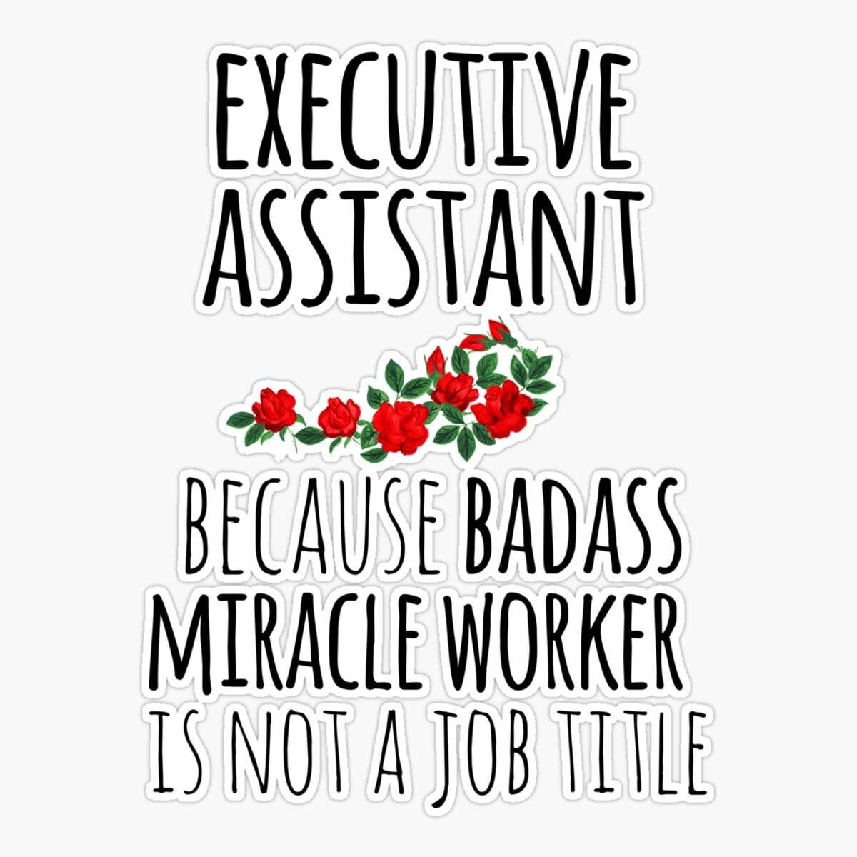 DOPASTICKER Bad Executive Istant Job Title Sticker, Phone Sticker Car ...