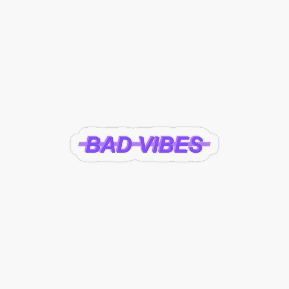 DOPASTICKER Bad Vibes Sticker Phone Sticker, Latop Sticker, Lover Gift ...