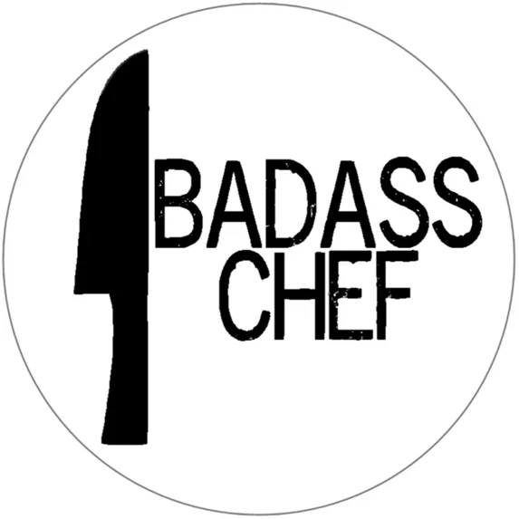 DOPASTICKER Badass Chef, Kitchen Cook Sticker Phone Decal Water Bottle ...