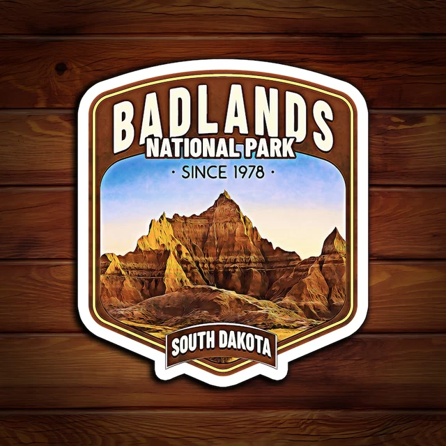 DOPASTICKER Badlands National Park Sticker South Dakota Usa National ...