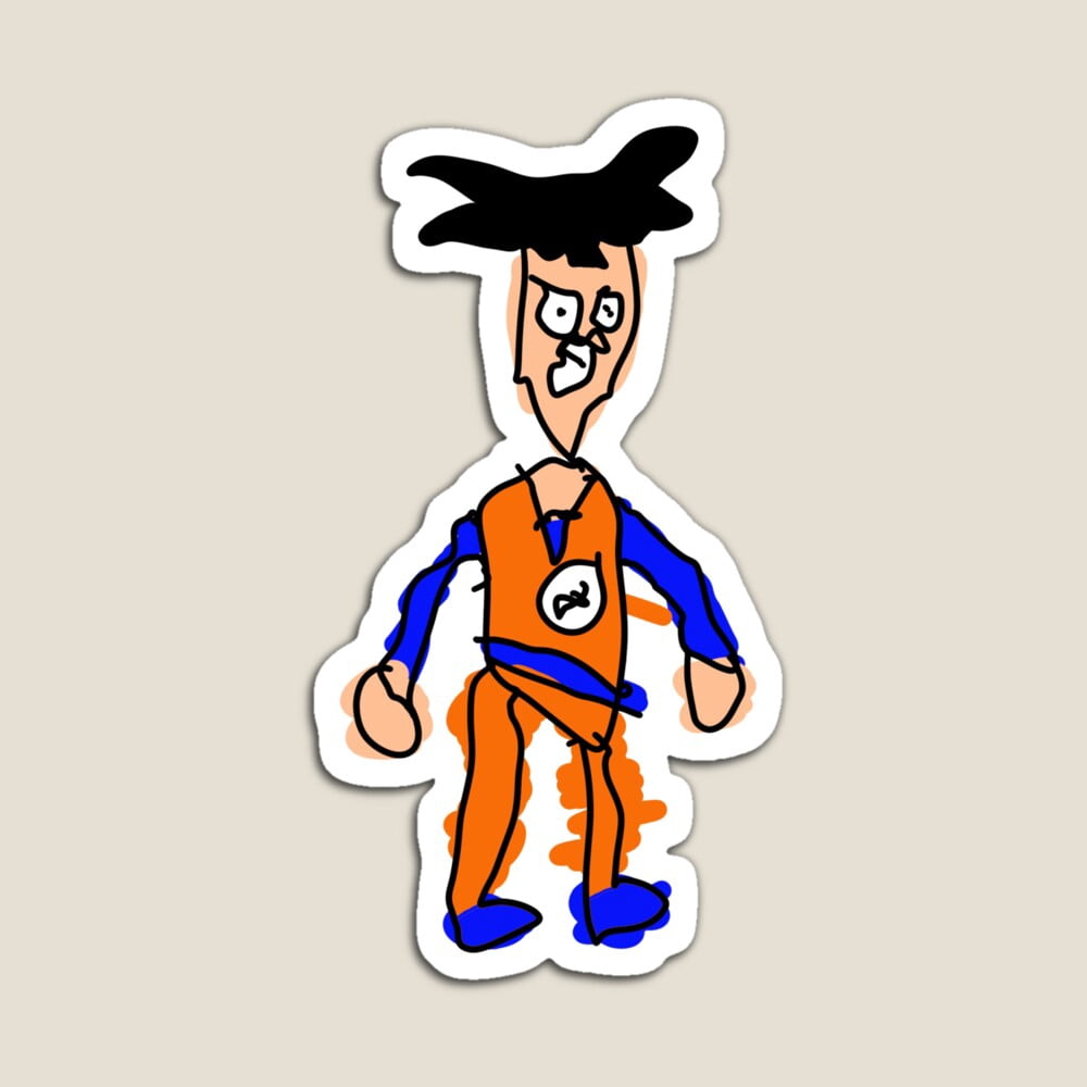 DOPASTICKER Badly Drawn G0Ku Decorative Laptop, Phone Stickers ...