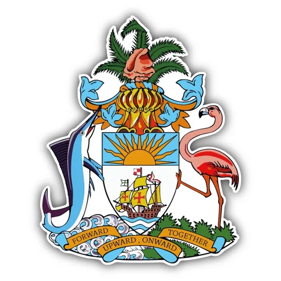 DOPASTICKER Bahamas Coat Of Arms Car Sticker Decal Phone Decal Water ...