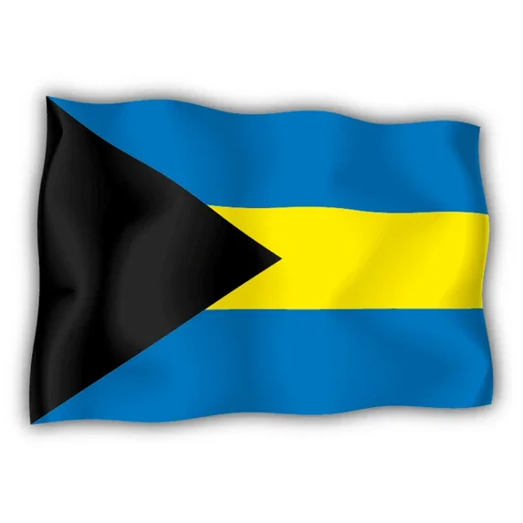 DOPASTICKER Bahamas Wave Flag Car Sticker Phone Water Bottle Stickers ...